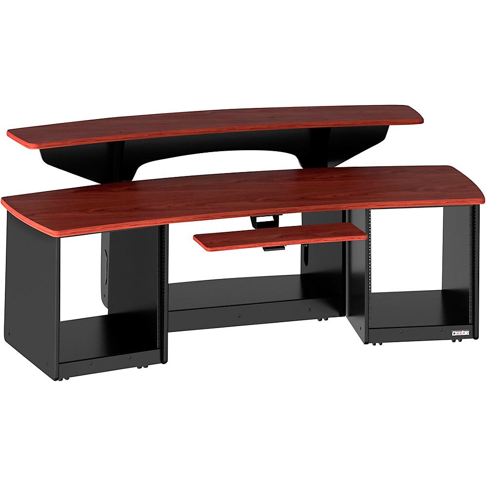 Omnirax Force 24 Studio Desk Mahogany | Fanix