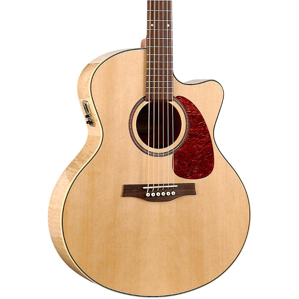 Seagull Performer Cutaway Mini Jumbo Flame Maple Qi Acoustic-electric ...