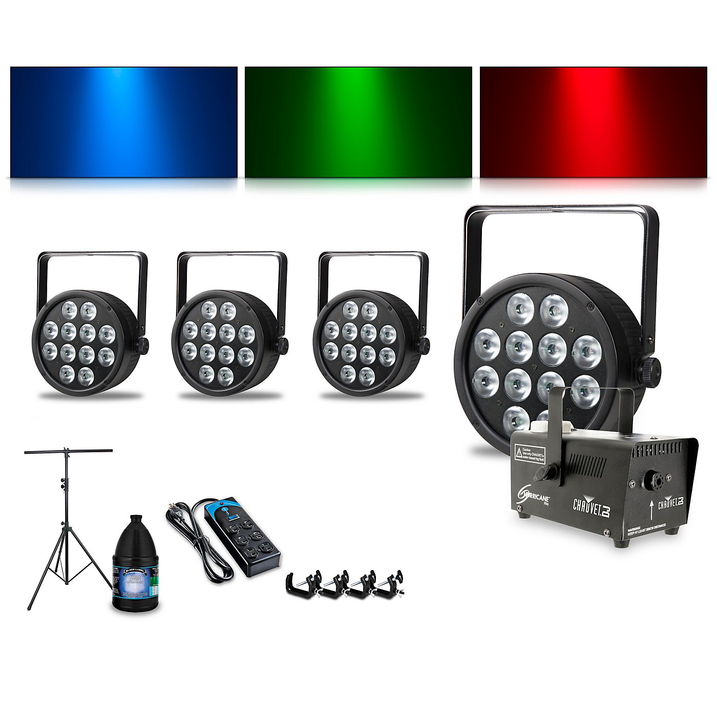 Proline Complete Lighting Package with Four ThinTri 64 and Huricane 700 ...