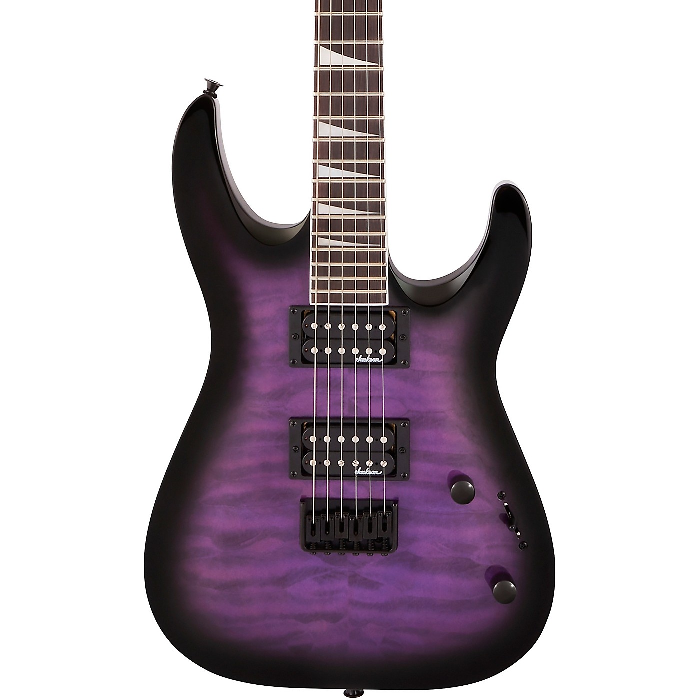 Jackson JS Series Dinky Arch Top JS32Q DKA HT Transparent Purple Burst ...